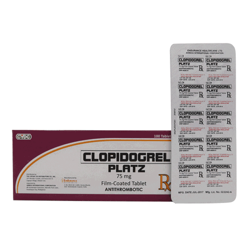 PLATZ Clopidogrel Bisulfate 75mg Film-Coated Tablet 1's price in the ...